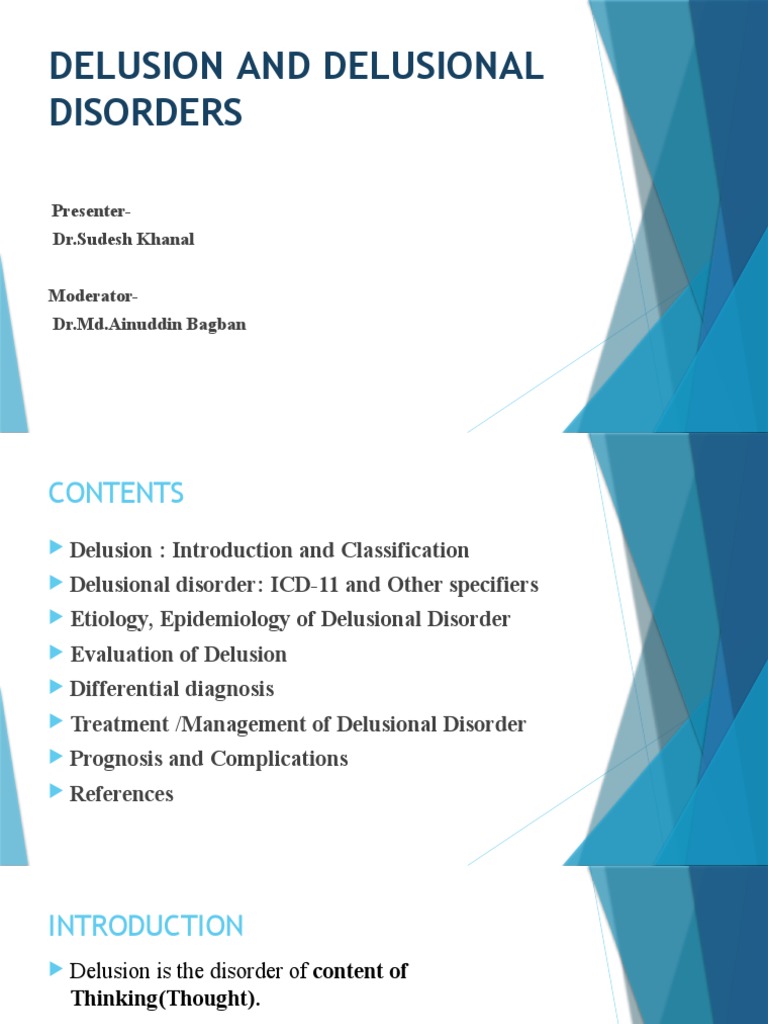 Delusion and Delusional Disorders | PDF | Delusion | Mental Disorder