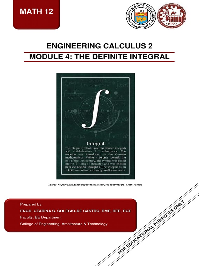 CALCULUS 2 MODULE 4 Lesson 2 | PDF | Summation | Integral