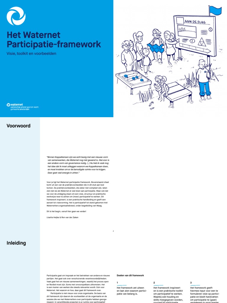 Het Waternet Participatie-Framework | PDF