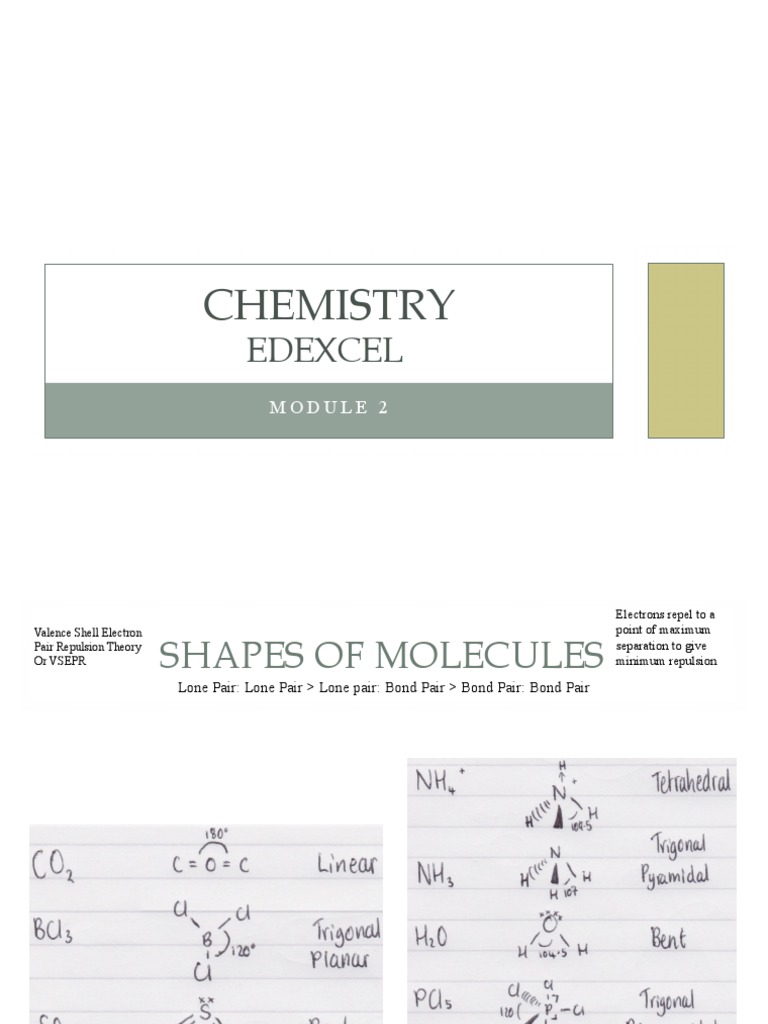 Edexcel Unit 2 As Chemistry | PDF | Chemical Bond | Chemical Polarity