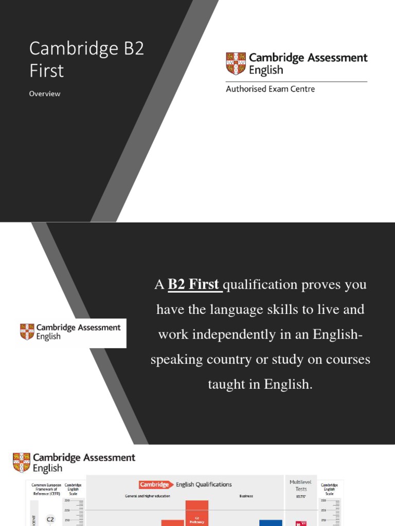 Cambridge B2 First Overview | PDF | Essays | Multiple Choice