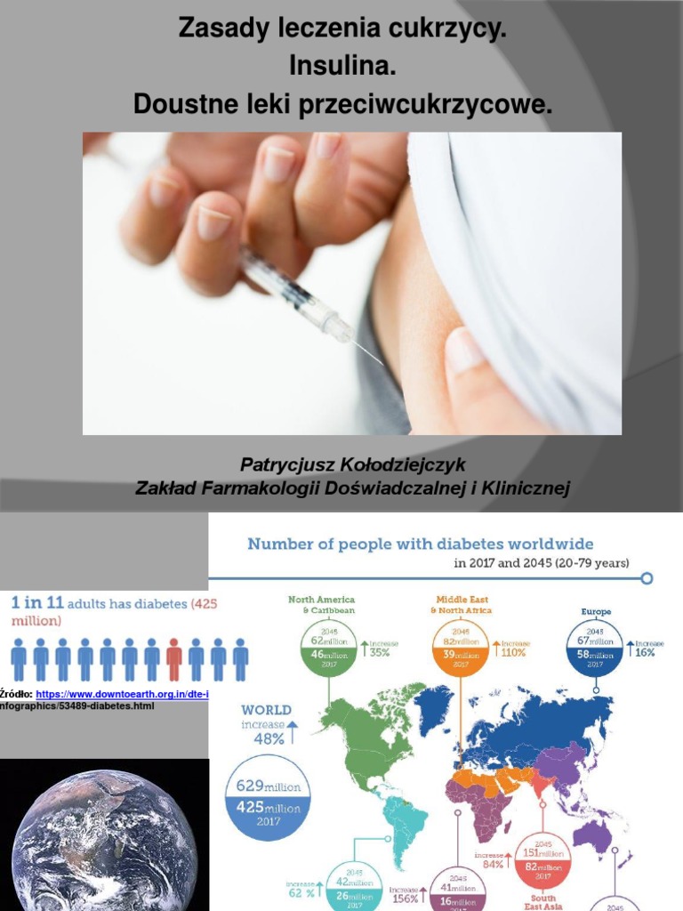 Farmakologia Wykład 7 Cukrzyca Done | PDF