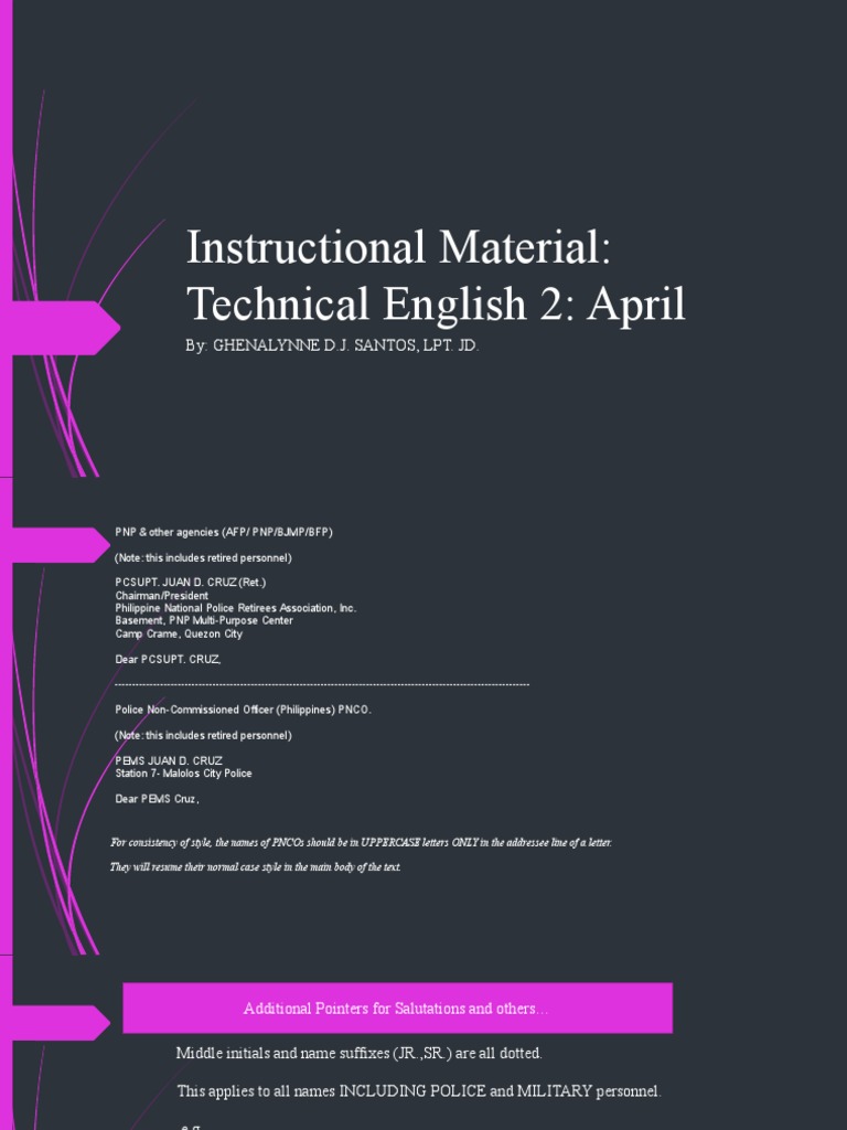 Instructional Material Tech 2 April | PDF