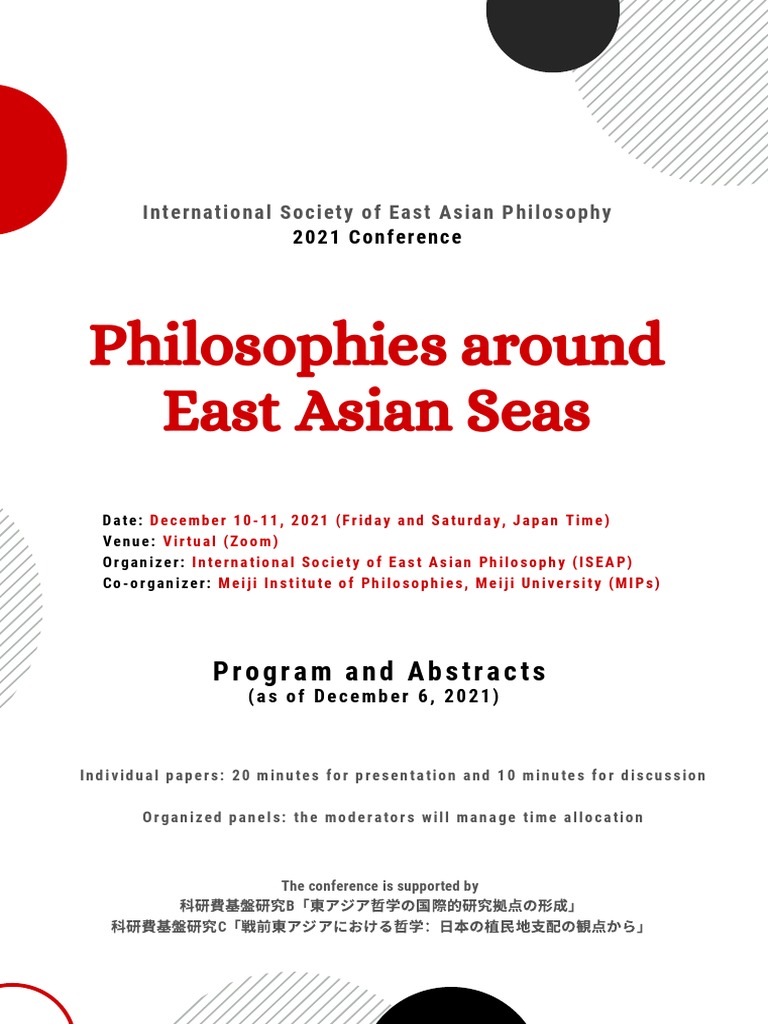 ISEAP 2021 Program | PDF