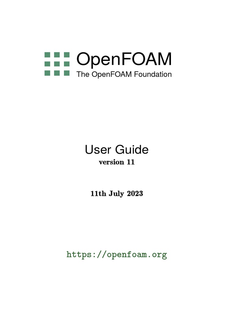 OpenFOAM User Guide: Key Features | PDF | License | Copyright