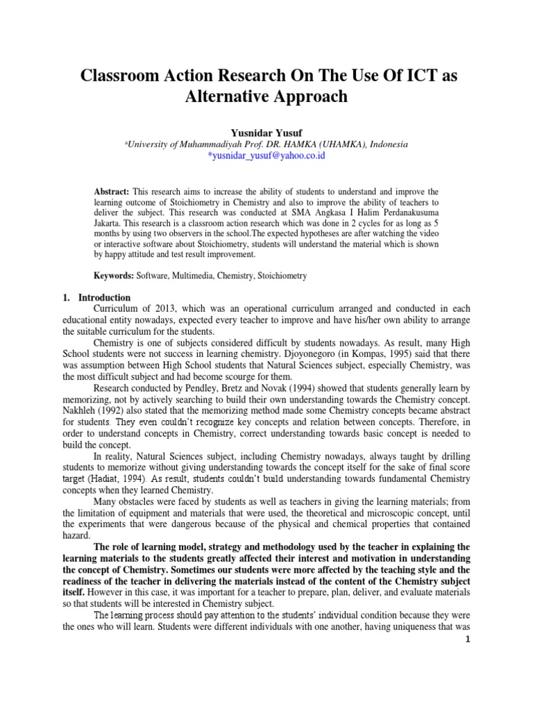 Classroom Action Research On-03092023 | PDF | Learning | Teachers