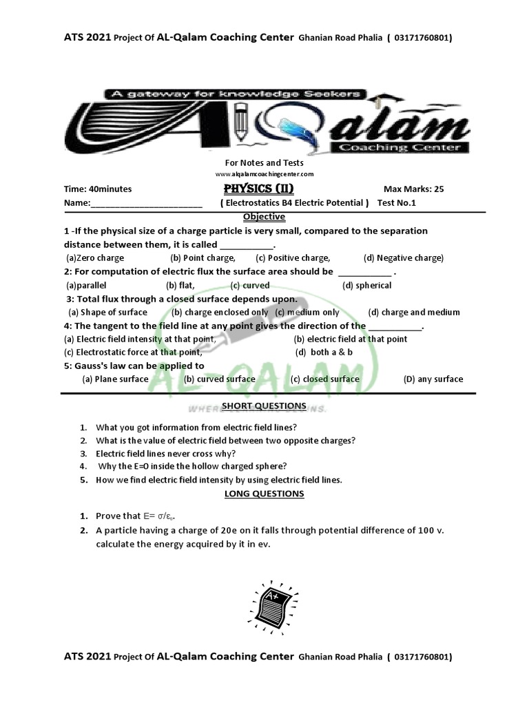 ATS Physics 2-1 | PDF | Science & Mathematics