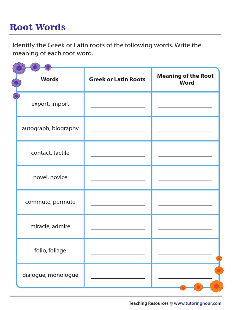 Greek Latin Roots | PDF