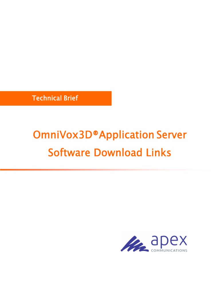 OmniVox3D Software Download Links & Supported Operating Systems | PDF ...