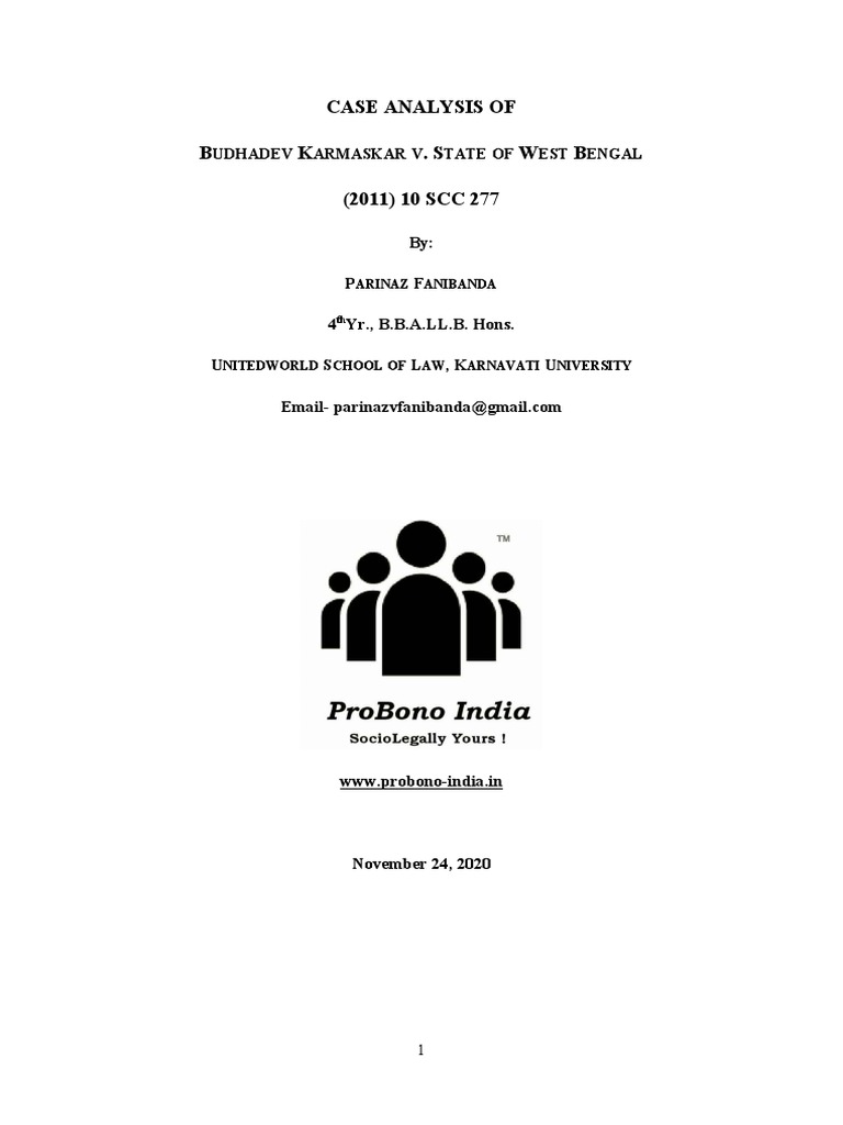 698 - PARINAZ FANIBANDA - FIRST SUBMISSION - Case-Analysis - Budhadev ...
