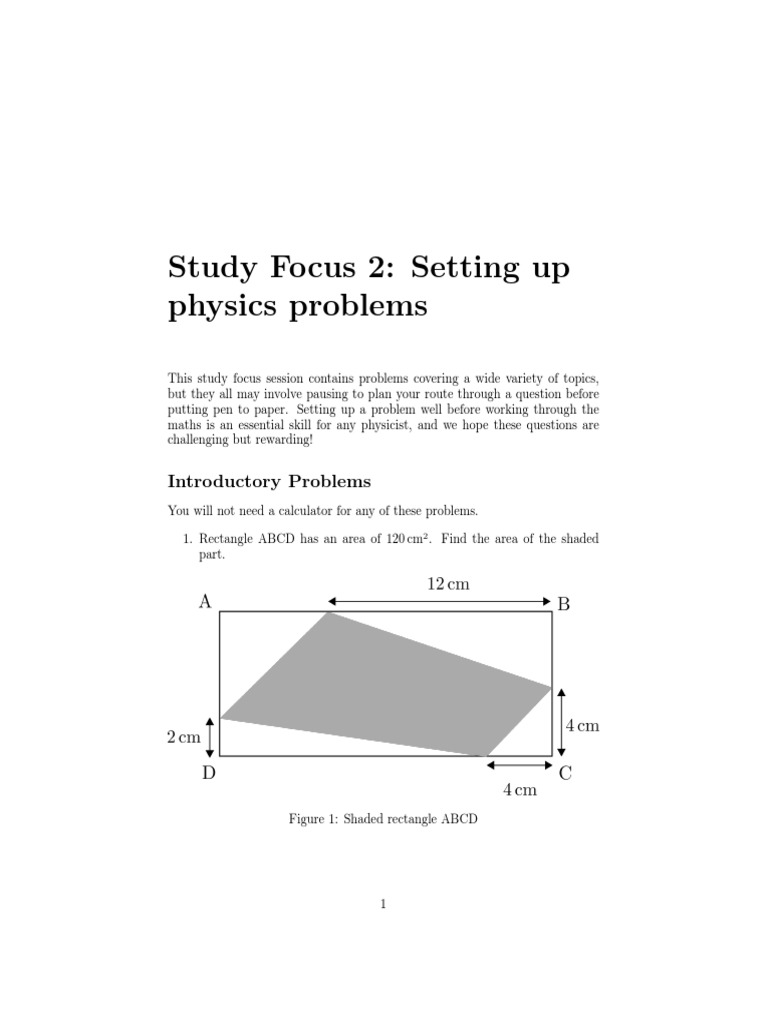 03 Study Focus 2 | PDF | Mass | Acceleration