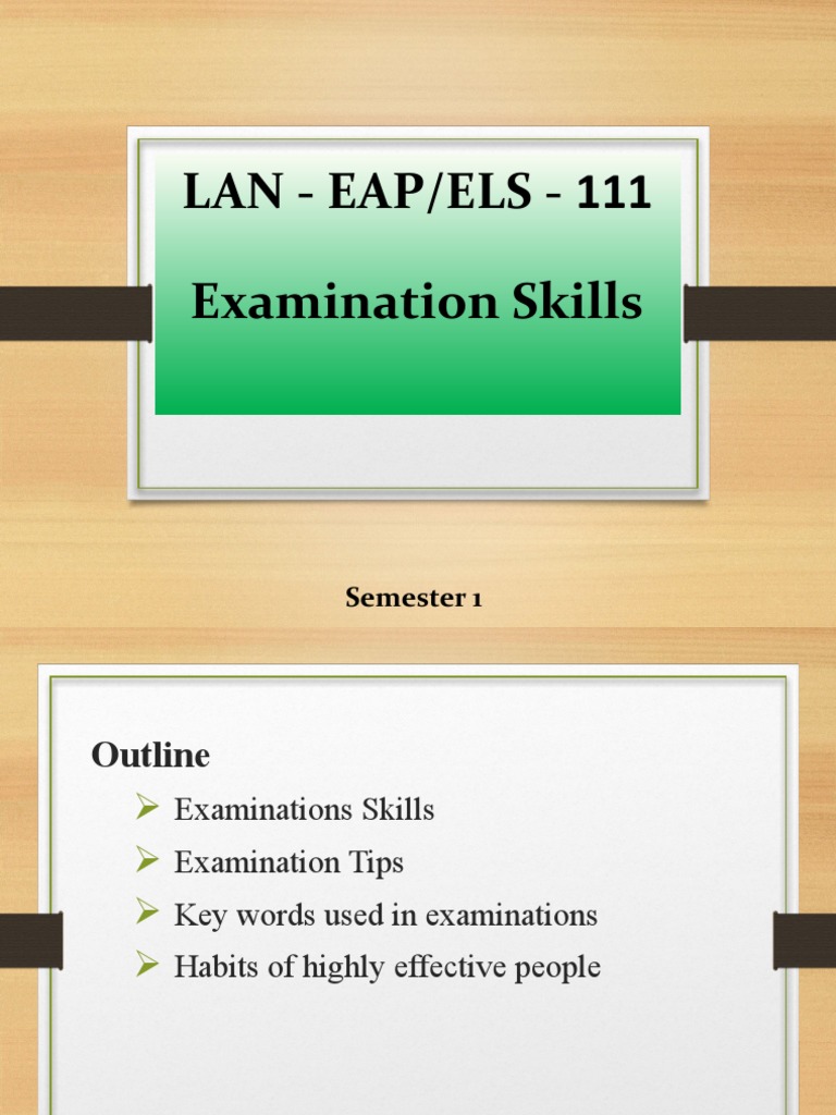 Examination Skills | PDF | Reason | Cognitive Science