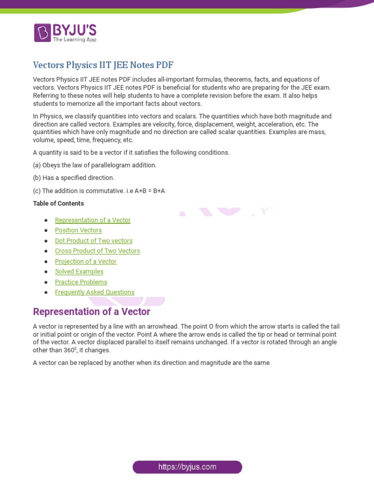 Vectors Physics Pdf Pdf Euclidean Vector Cartesian Coordinate System