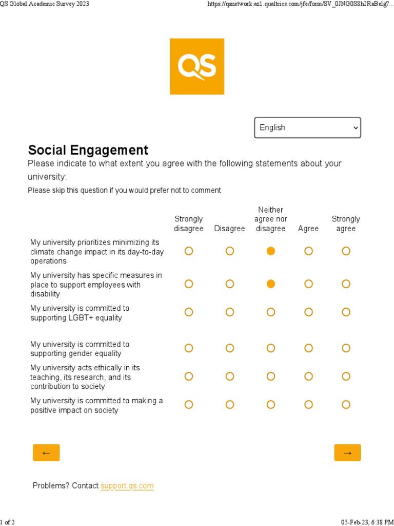 QS Global Academic Survey 2023 | PDF | Career & Growth | Business