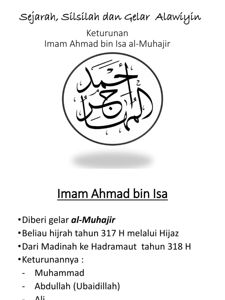 Sejarah & Gelar Alawiyin-1 | PDF