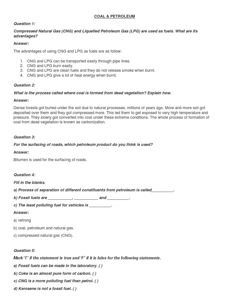 Coal & Petroleum | PDF | Fuels | Petroleum