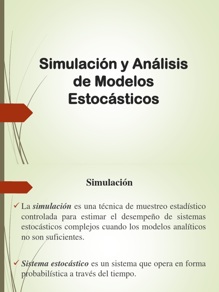 2023-Teoría de Simulación y Modelos Estocásticos (1) | PDF | Simulación ...