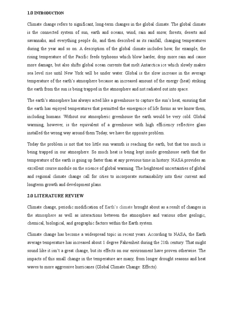 Climate Change: Causes and Effects | PDF