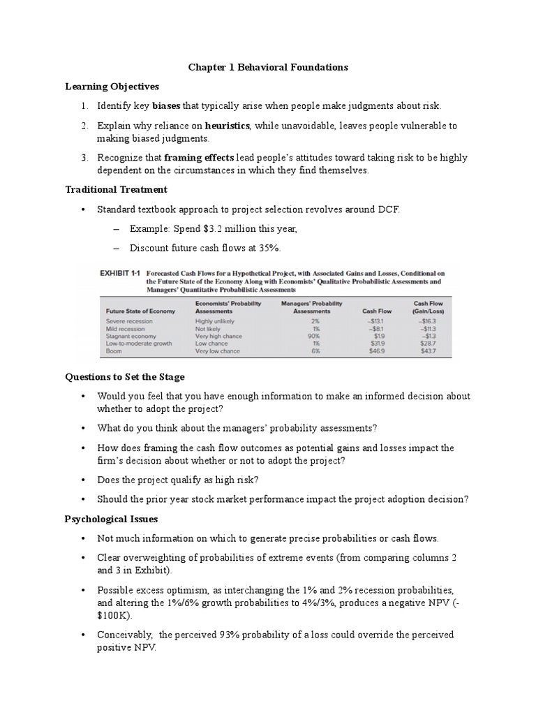 Chapter 1 Behavioral Foundations | PDF