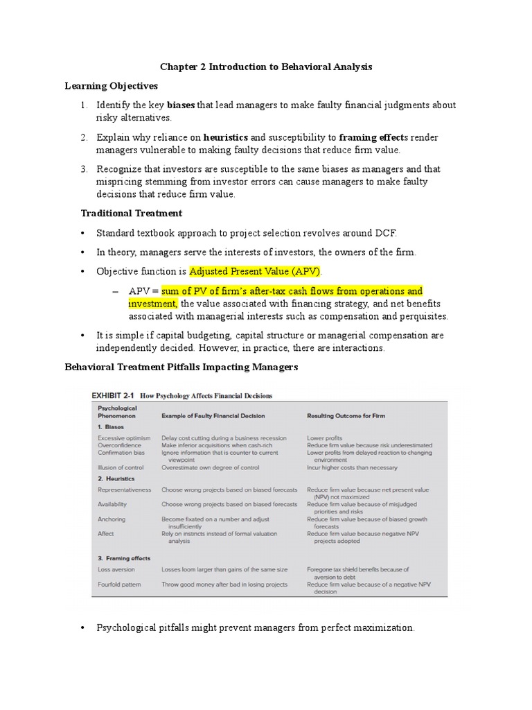 Chapter 2 Introduction To Behavioral Analysis | PDF | Behavioral ...