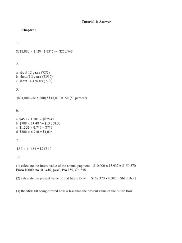 Financial Calculations and Analysis Guide | PDF