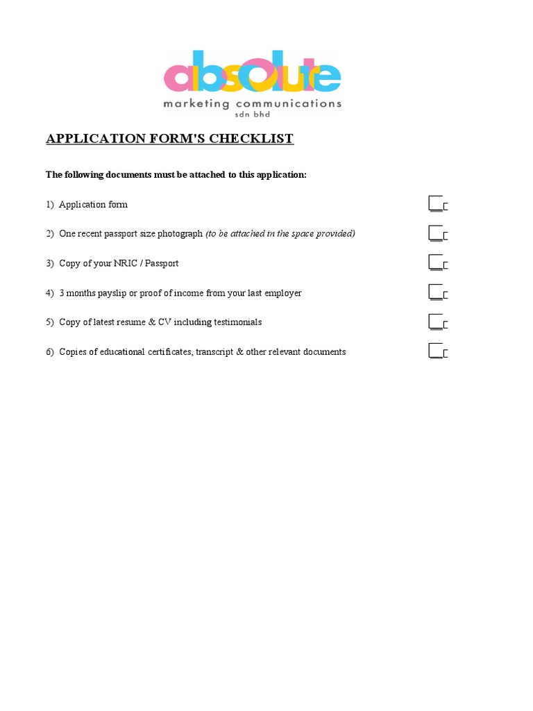 Application Form AMC | PDF