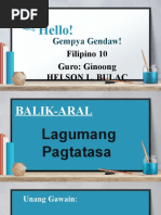 Parabula (Filipino 10 Topic) | PDF