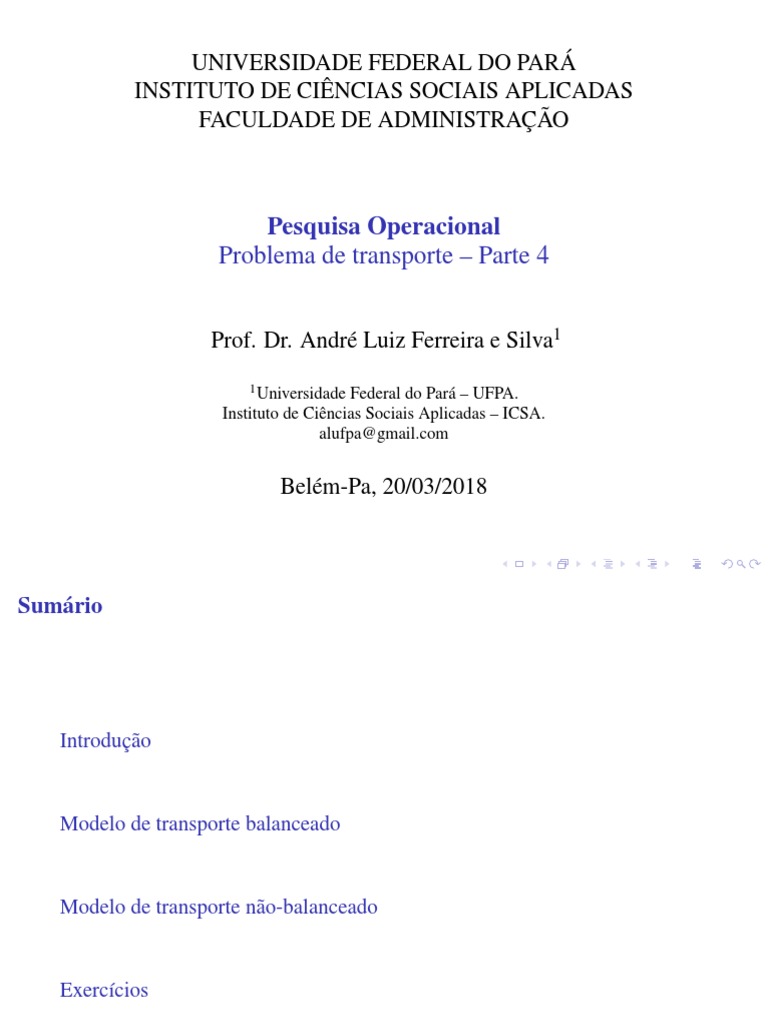 Problema De Transporte Pdf Science