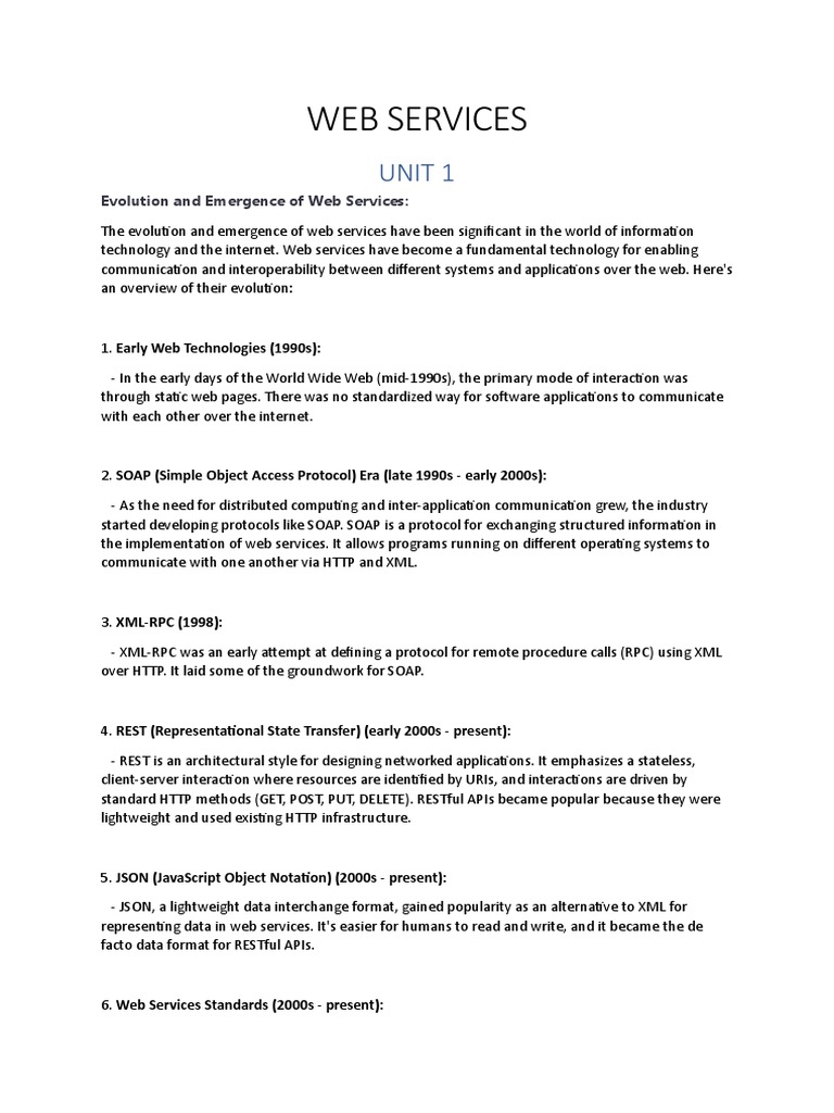 Web Services 1-5 | PDF | Web Service | Representational State Transfer