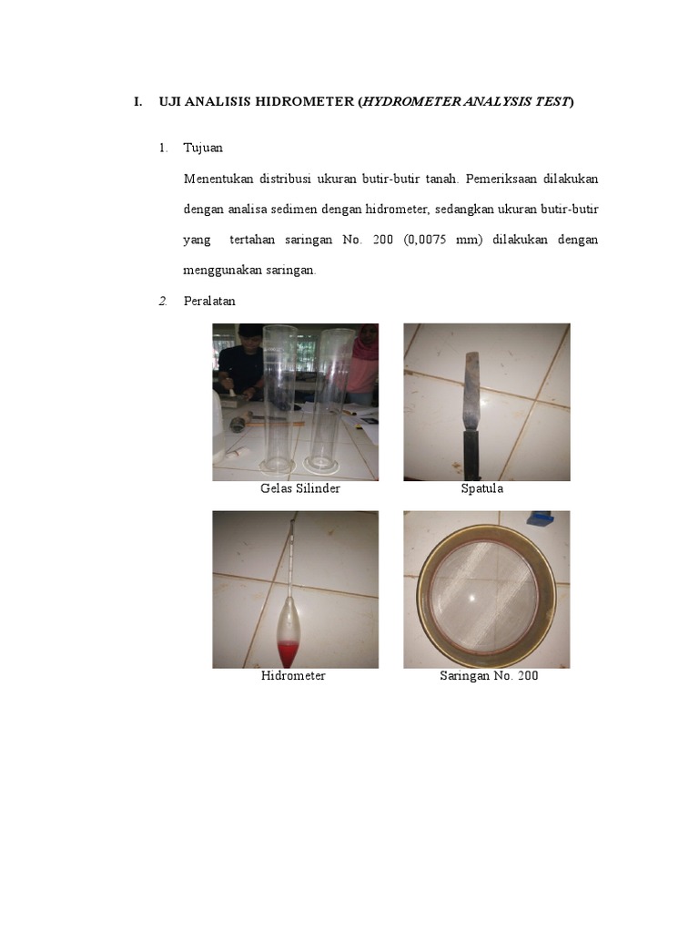 I. Uji Hidrometer | PDF