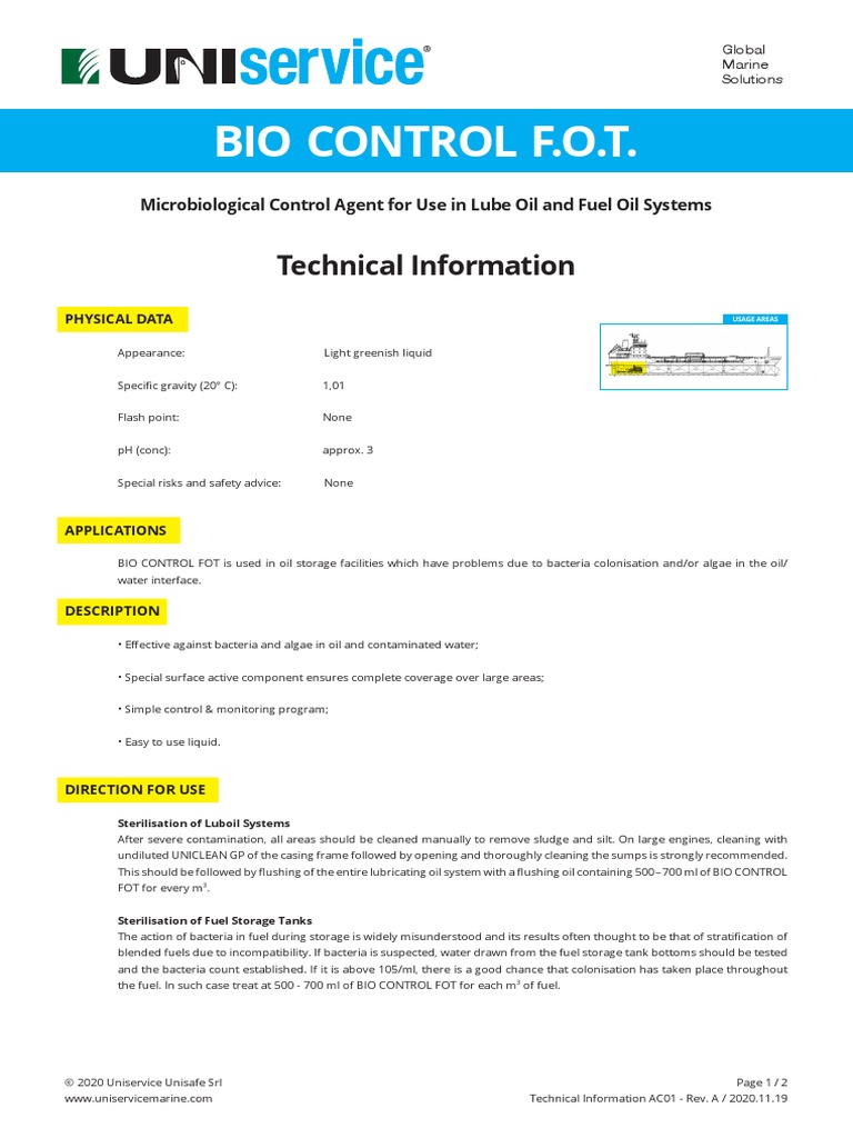 Uniservice Unisafe AC01 - Bio Control FOT Techinfo | PDF | Implied Warranty