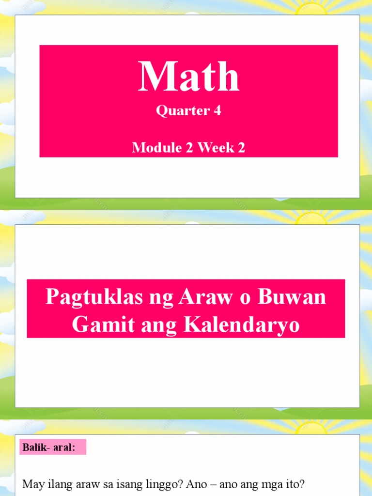 Math Module 2 4th Quarter Pdf
