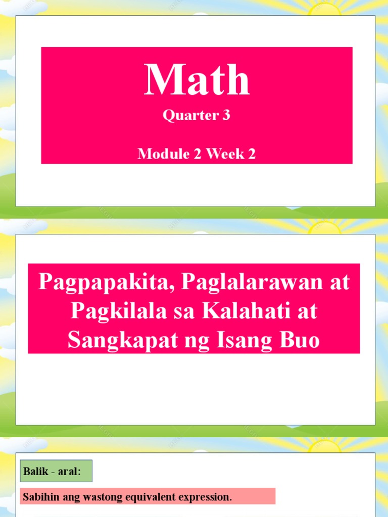 Math Module 2 (3RD Quarter) | PDF