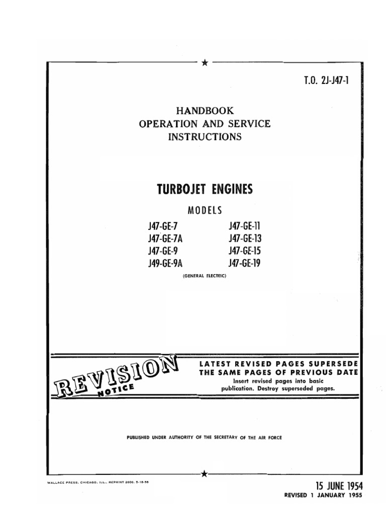 J47-GE Operation and Maintenance Handbook | PDF