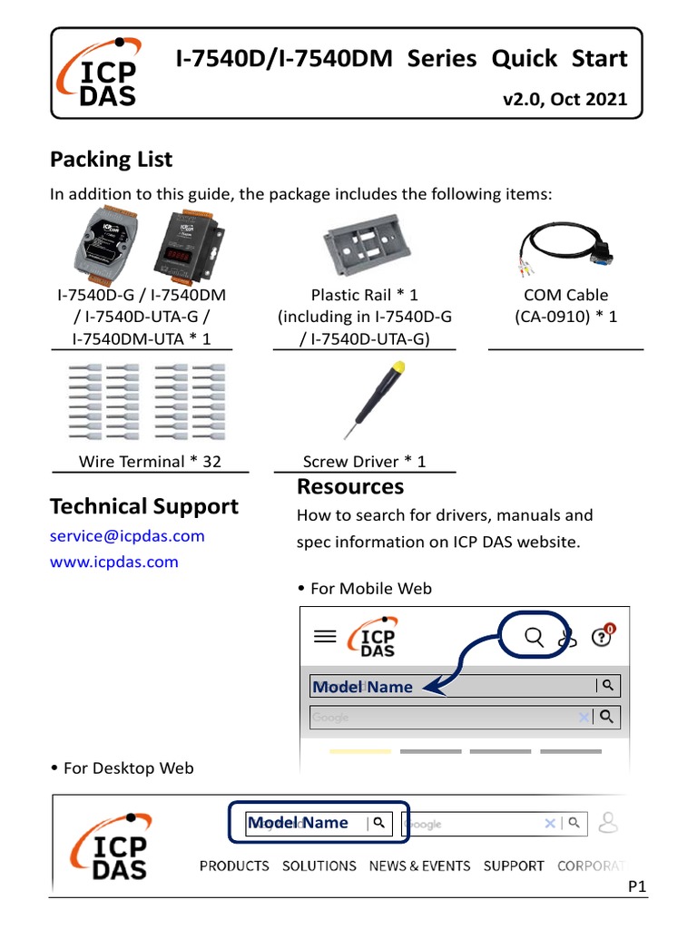 I-7540D I-7540DM Series Quick Start en | PDF | Computer Networking | Information And ...