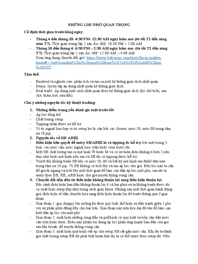 Ghi Chú Quan Trọng- Bob Volman | PDF