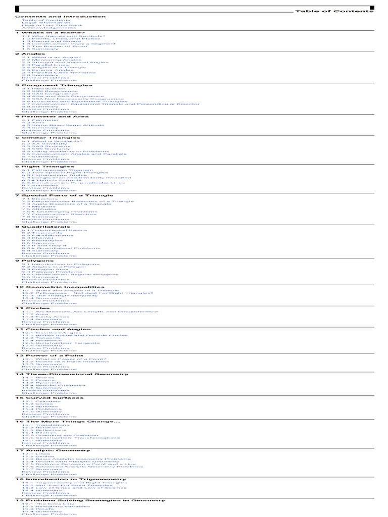 Introduction To Geometry | PDF