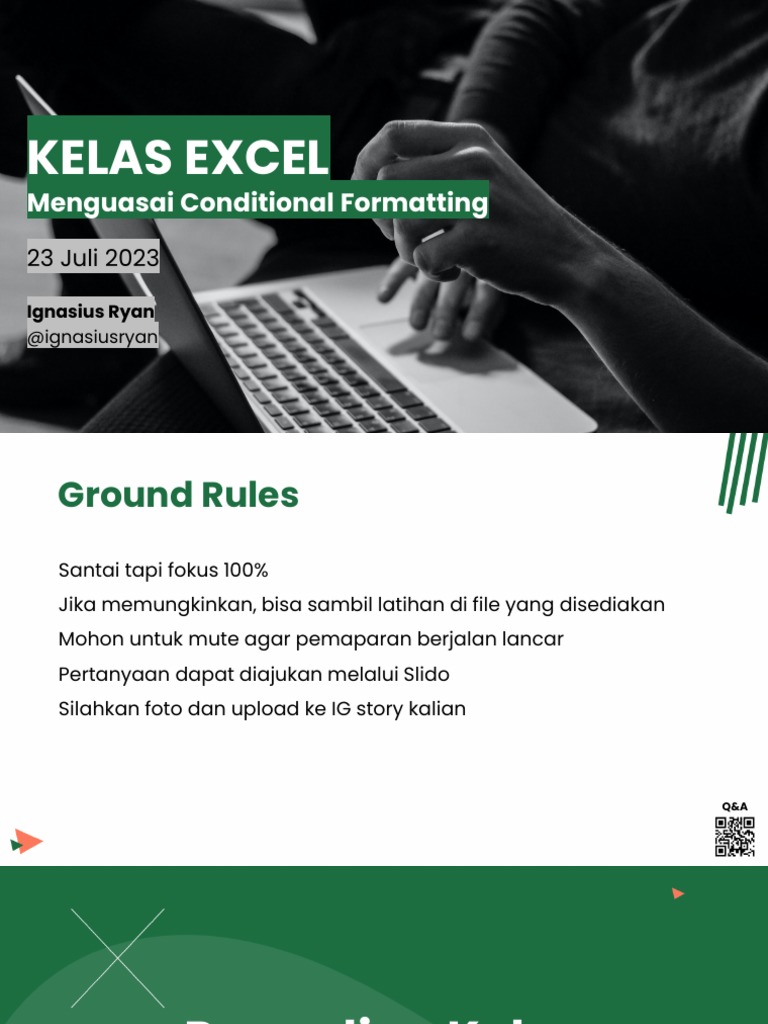 Presentasi - Menguasai Conditional Formatting (23 Juli 2023) | PDF