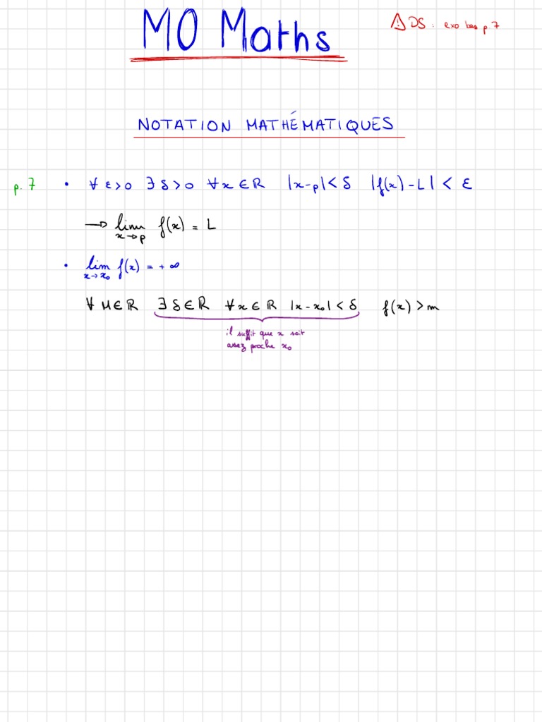 Cahier de TD MATHS 2e Année | PDF