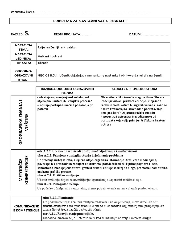 13 Vulkani I Potresi | PDF