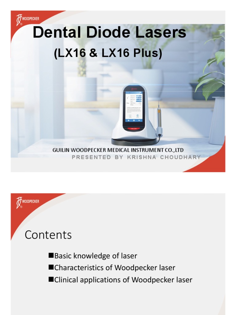 Woodpecker Lx16+ IDS LASER Detail's | PDF | Laser | Surgery