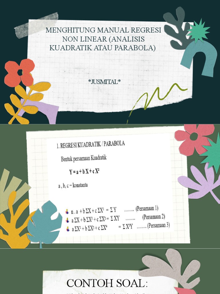 Regresi Kuadratik Non Linear | PDF