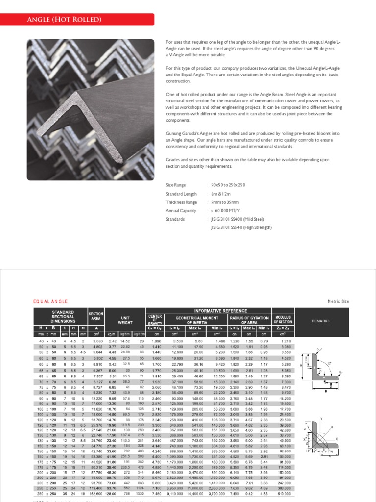 Gunung Garuda - Angle | PDF | Steel | Angle