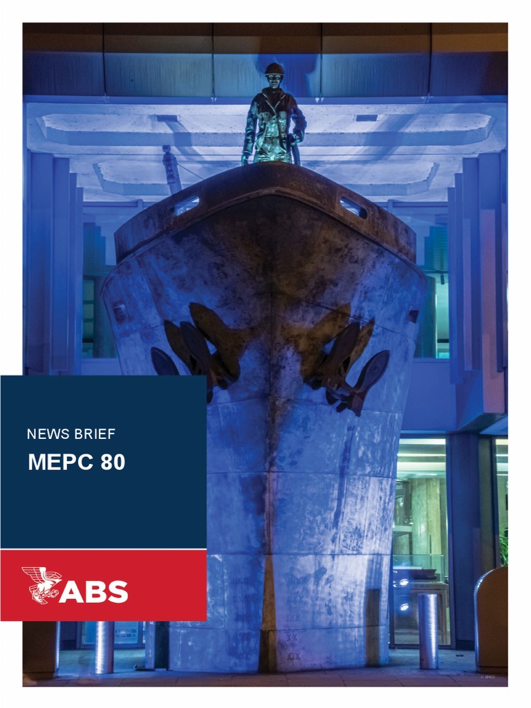 ABS Regulatory News - MEPC 80 Brief | PDF | Life Cycle Assessment ...