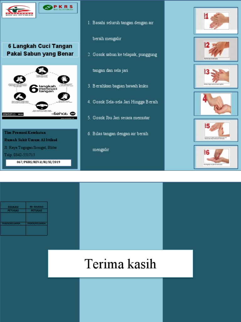6 Langkah Cuci Tangan yang Benar | PDF | Kesehatan Holistik