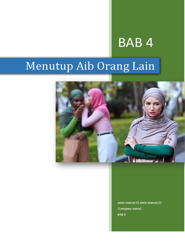 Menutup Aib Orang Lain | PDF
