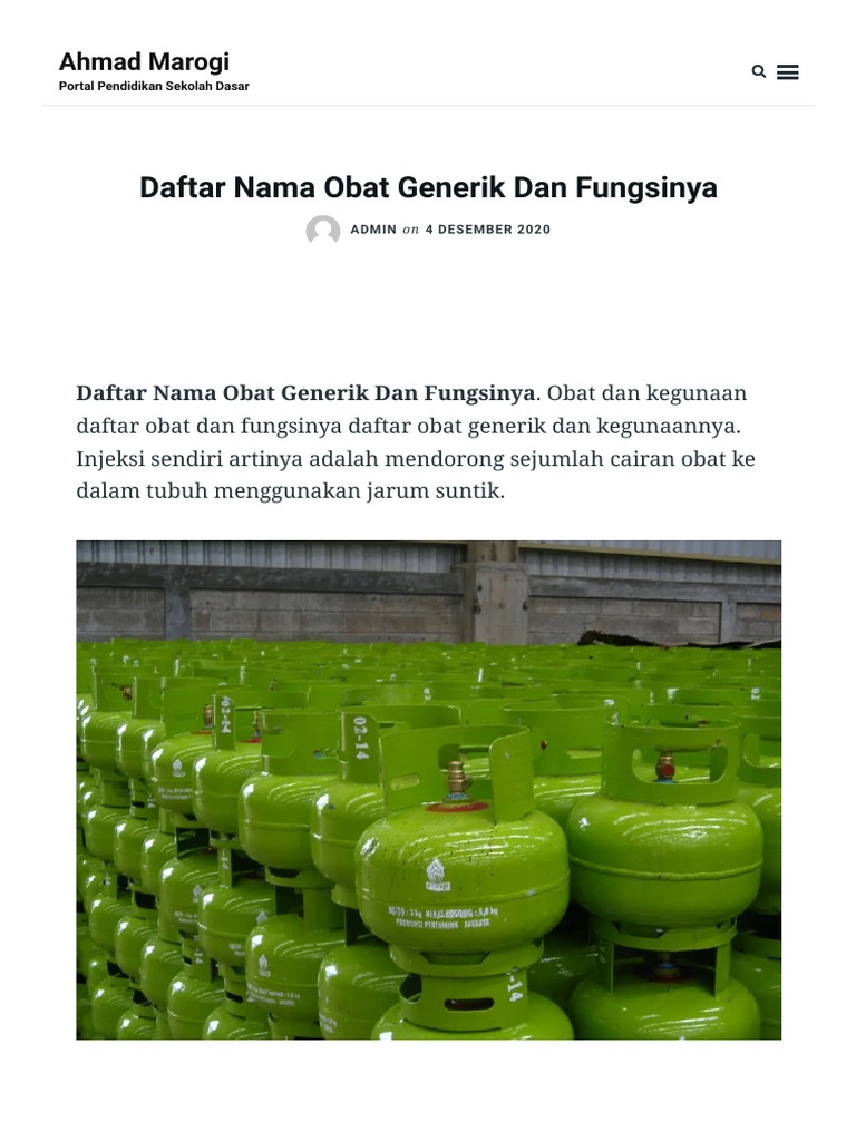 Daftar Obat Generik dan Kegunaannya | PDF