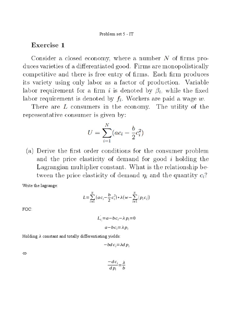 Problem Set 5 - IT | PDF