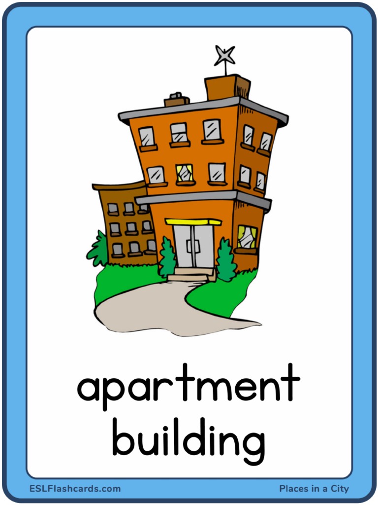 Places in A City Large Flashcards With Labels | PDF