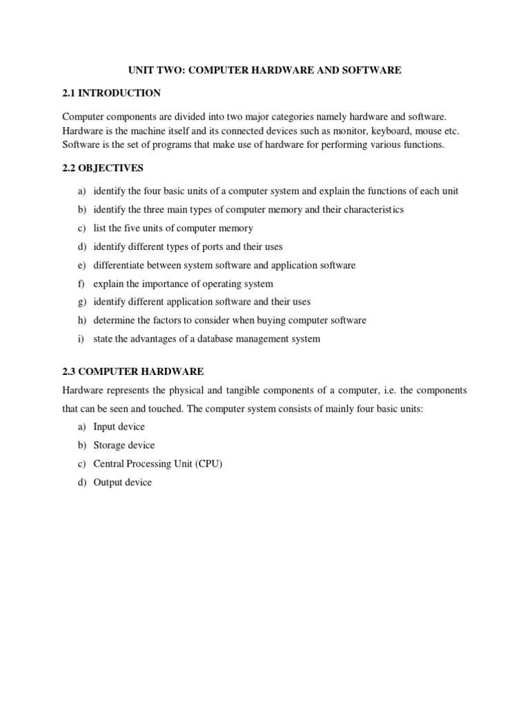 Computer Hardware N Software | PDF | Computer Data Storage | Floppy Disk